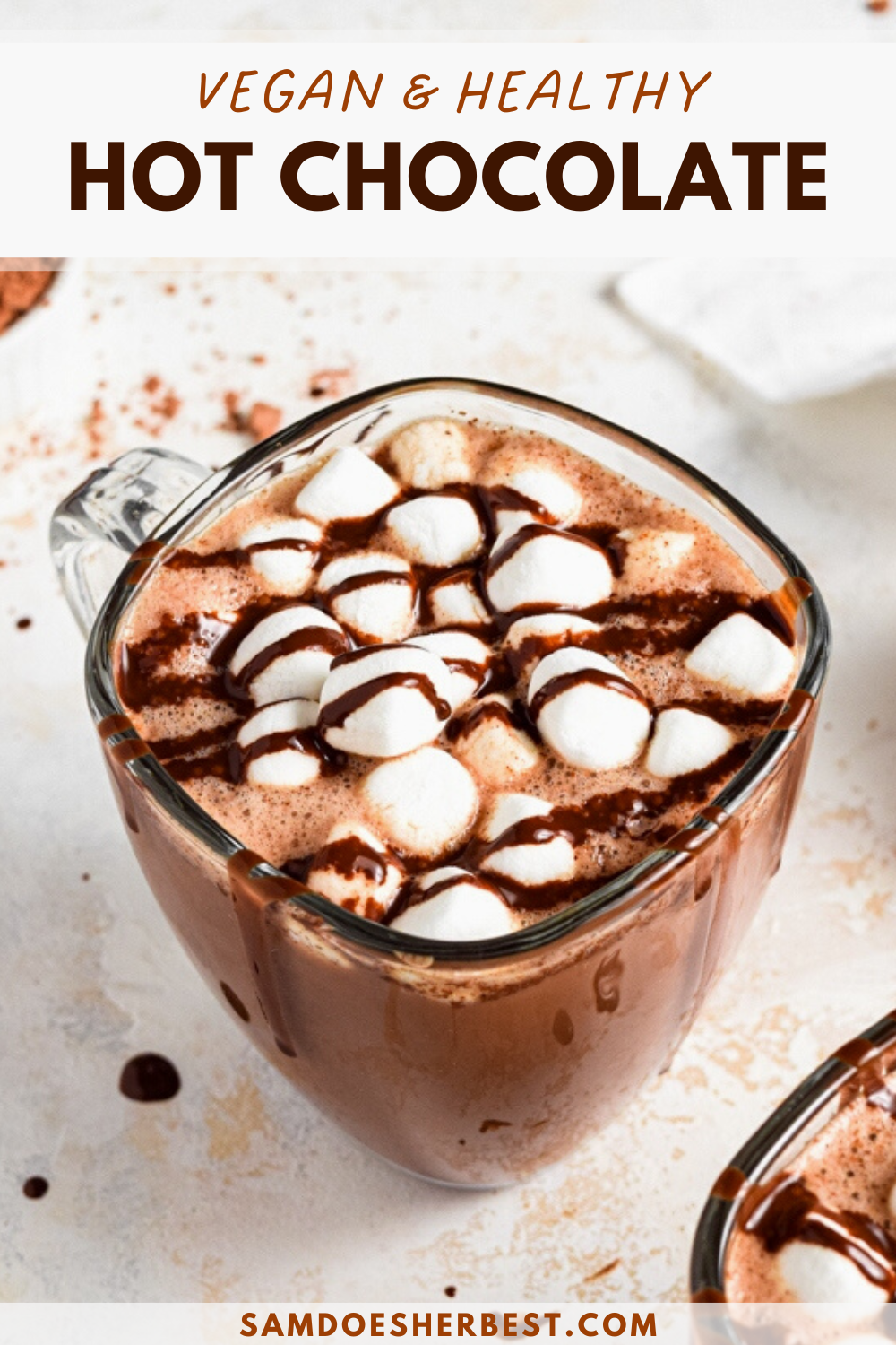 Homemade Healthy Hot Chocolate – Cocoa Powder & Maple Syrup