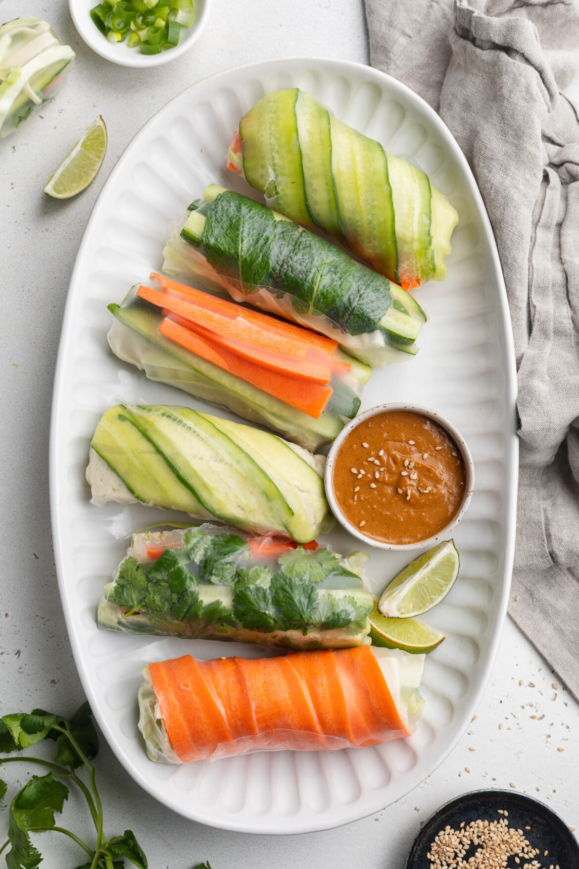 Summer Rolls with Peanut Dipping Sauce