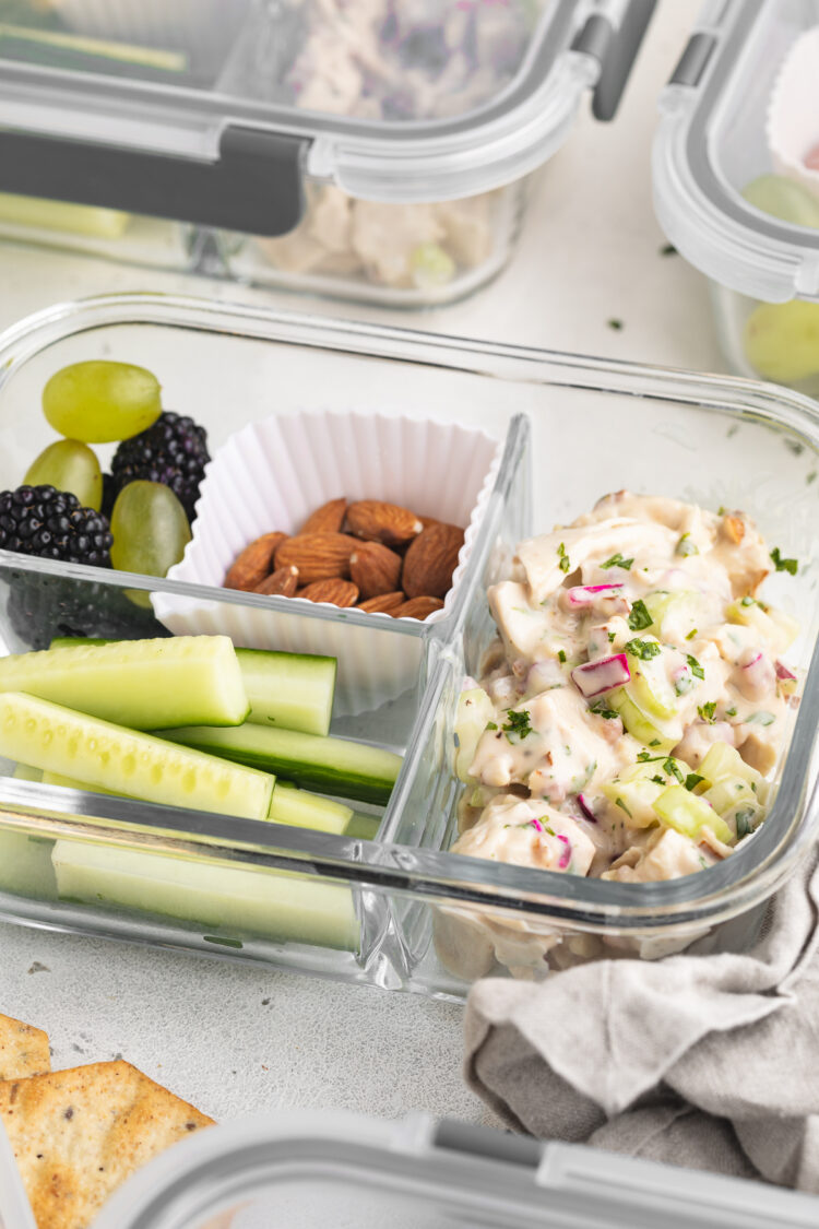 Meal Prep Chicken Salad Lunch Boxes