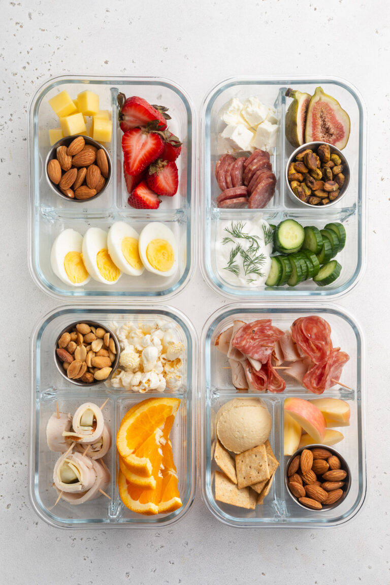 High Protein Snack Boxes - 4 ways, 25 grams protein each!