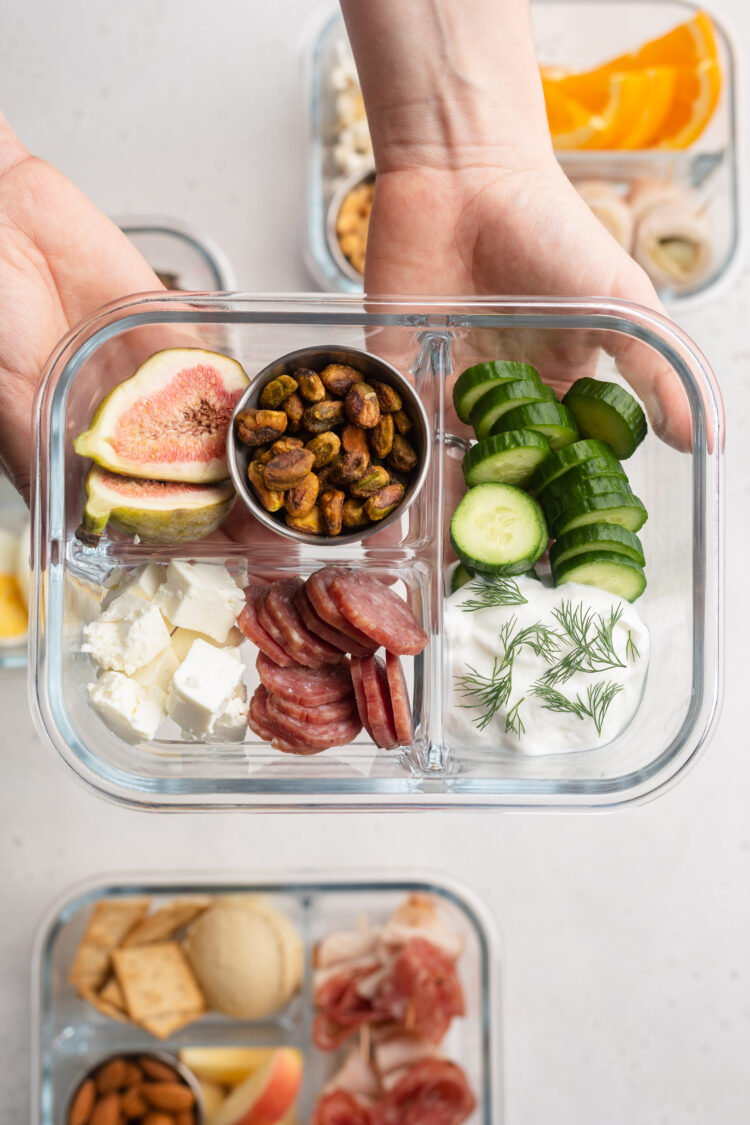 High Protein Snack Boxes - 4 ways, 25 grams protein each!