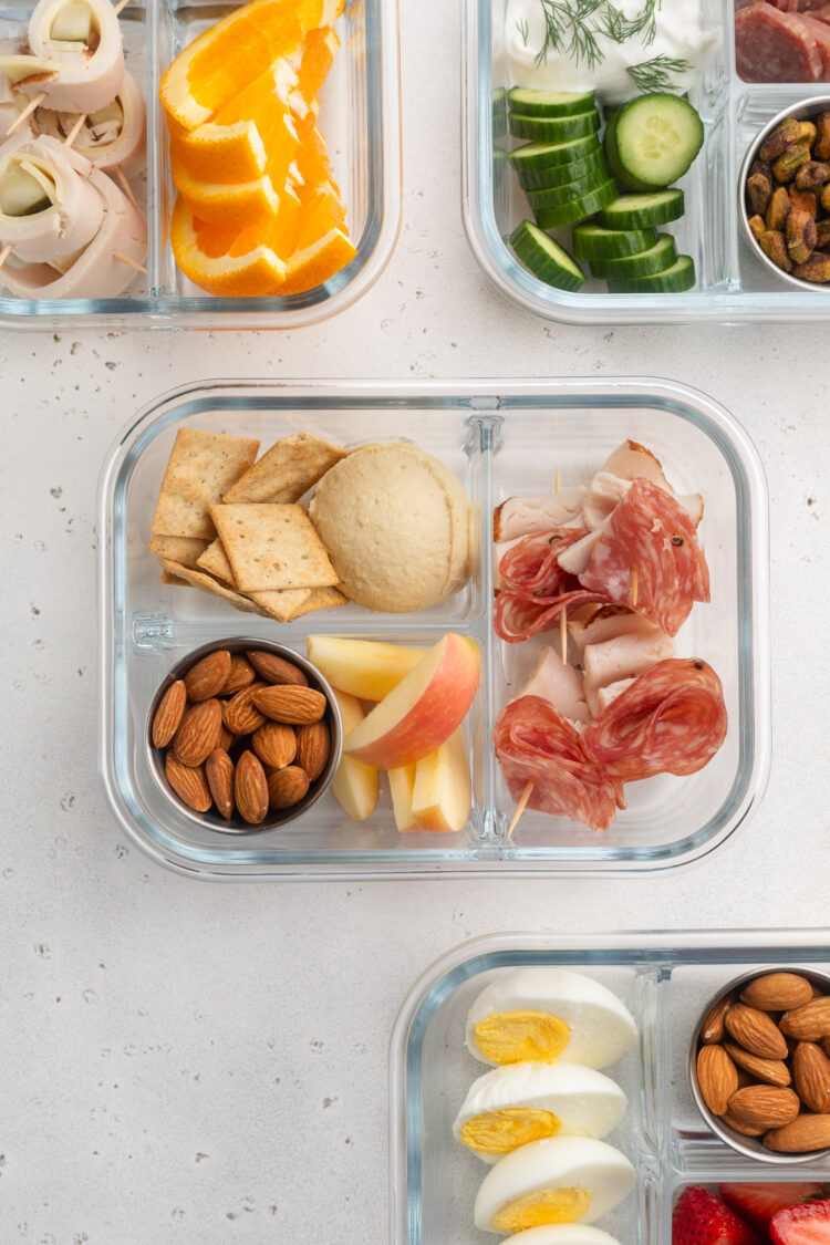 High Protein Snack Boxes - 4 ways, 25 grams protein each!