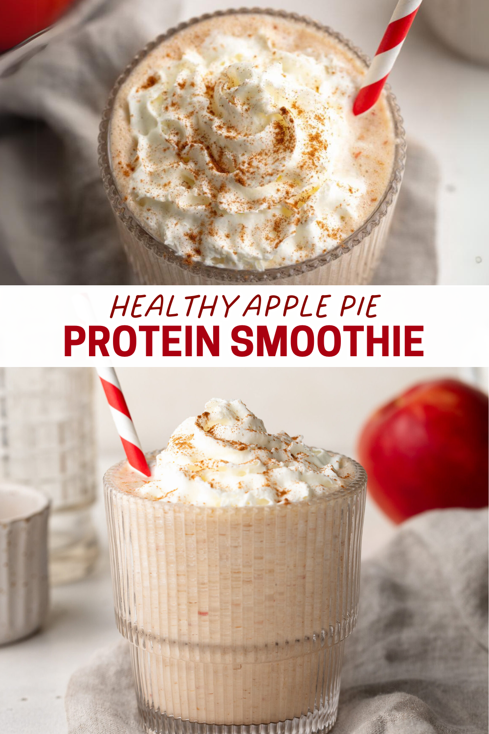 Healthy Apple Pie Protein Smoothie