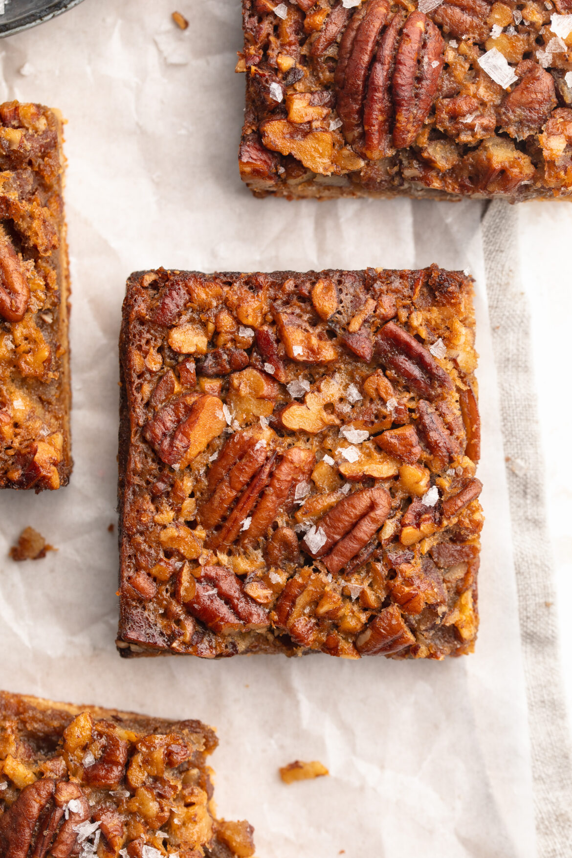 Healthy Gluten-Free Pecan Pie Bars