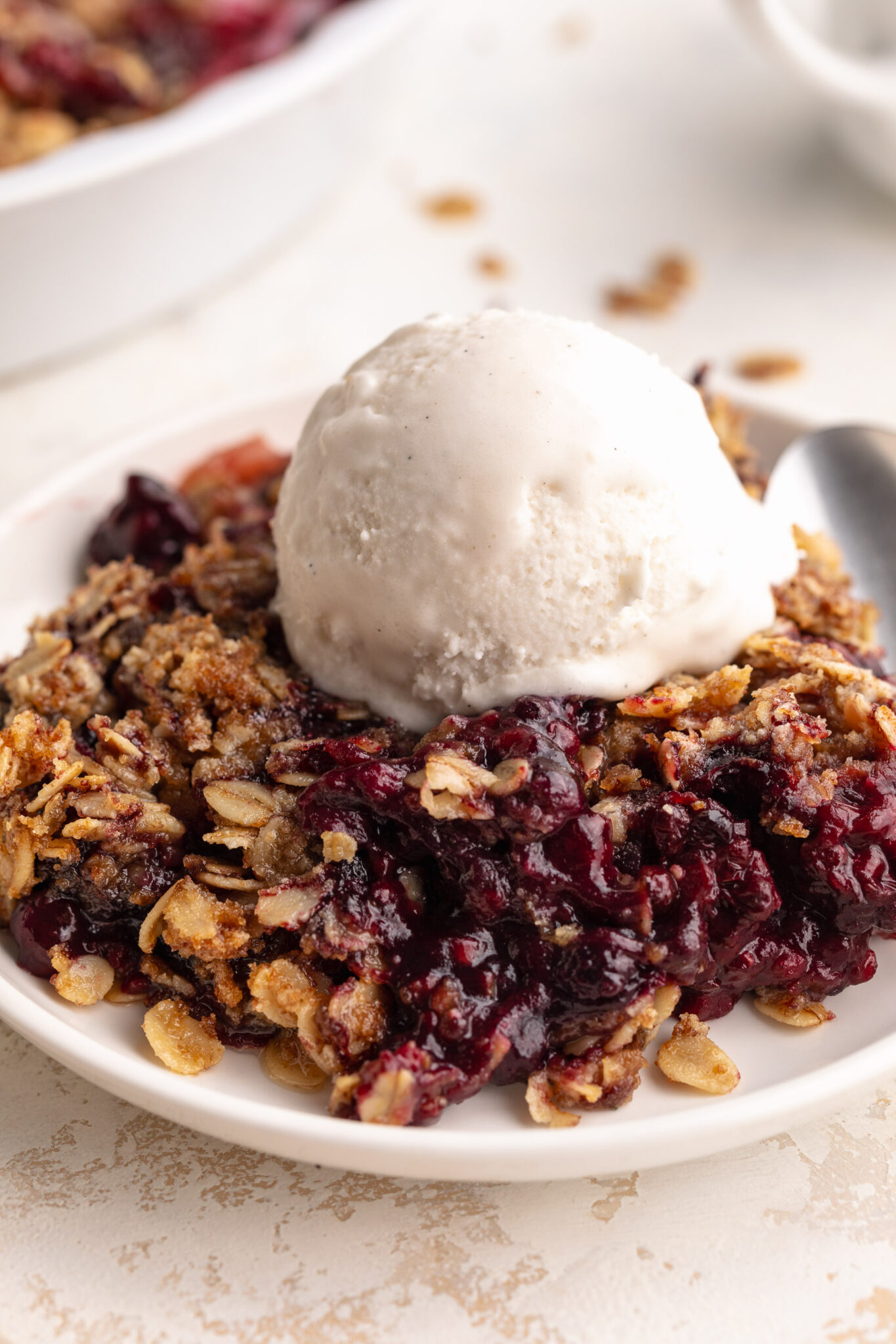 5-Ingredient Triple Berry Crisp with Frozen Berries