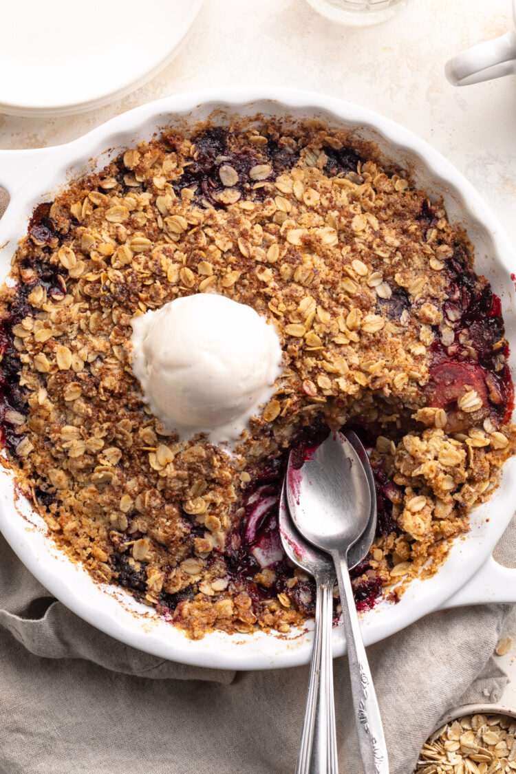 5-Ingredient Triple Berry Crisp with Frozen Berries
