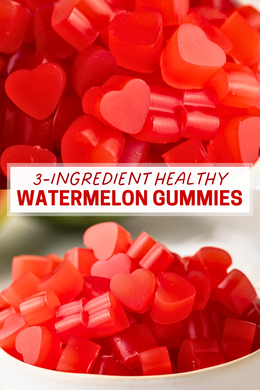 3-Ingredient Healthy Watermelon Gummies